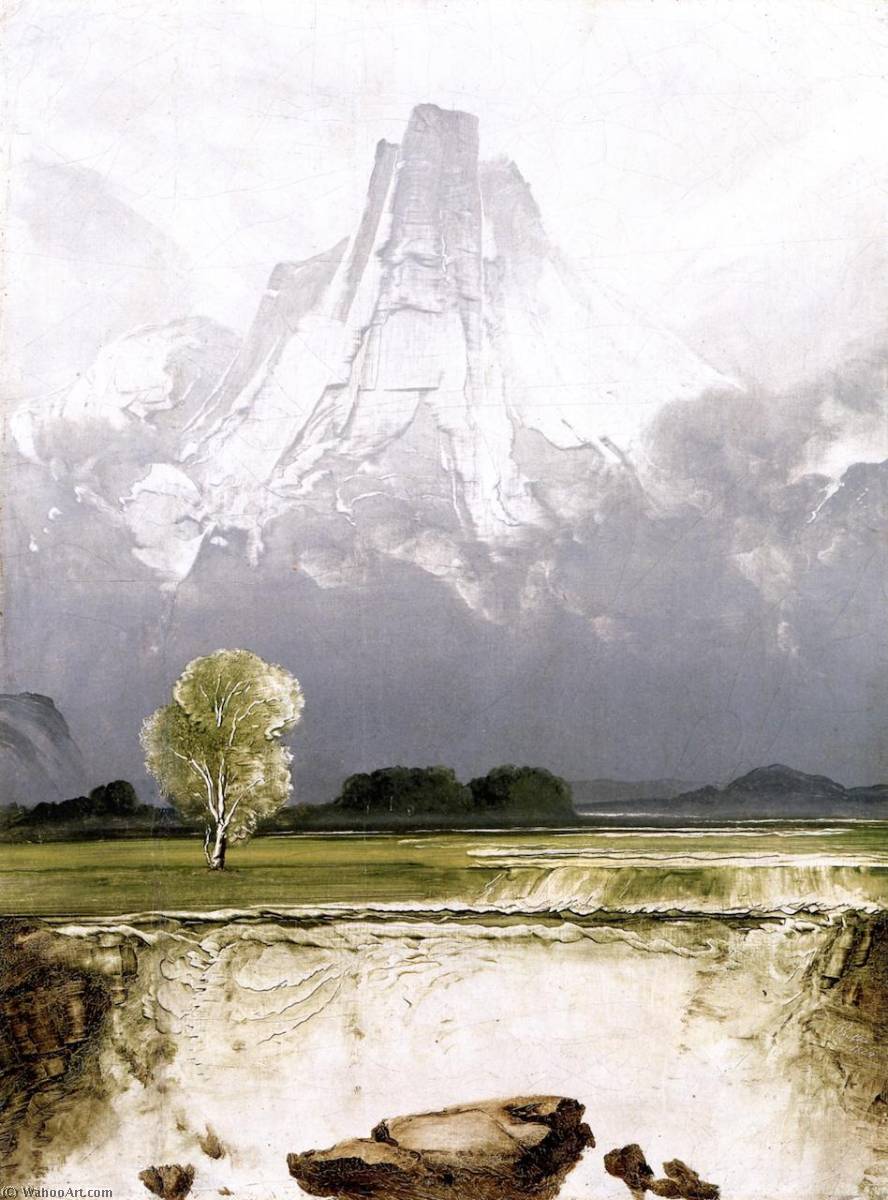 Get Art Reproductions Mount Stetind with Birch, 1864 by Peder Balke ...