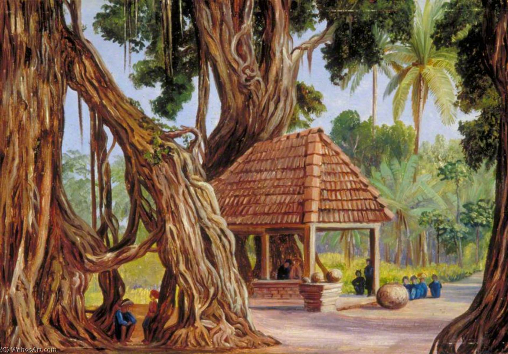 Order Artwork Replica Banyan Tree at Passu Gulag near Diocio, Java ...