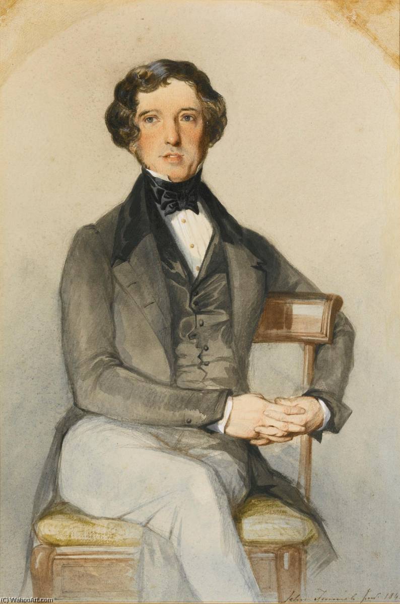 Paintings Reproductions A fine group of Tenniel family portraits ...