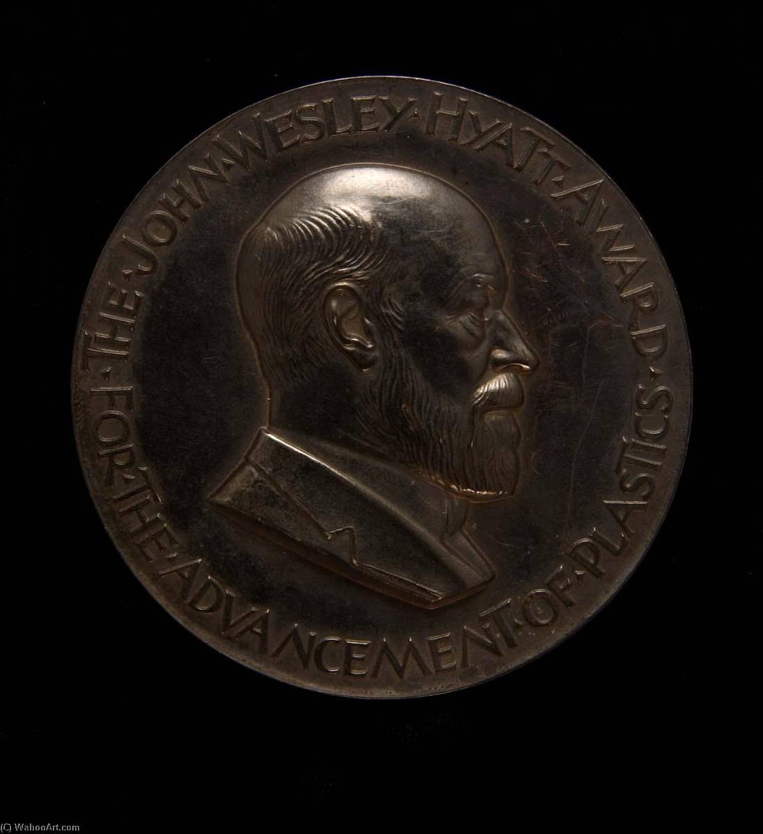 Oil Painting Replica John Wesley Hyatt Award Medal (obverse), 1942 by ...