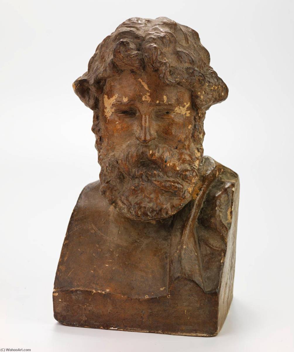 Paintings Reproductions Daniel Cottier, 1878 by Olin Levi Warner (1844 ...