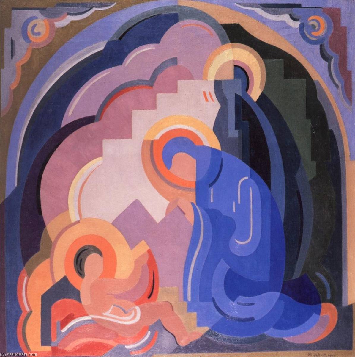 Get Paintings Reproductions The Nativity, 1940 by Mainie Jellett (1897 ...