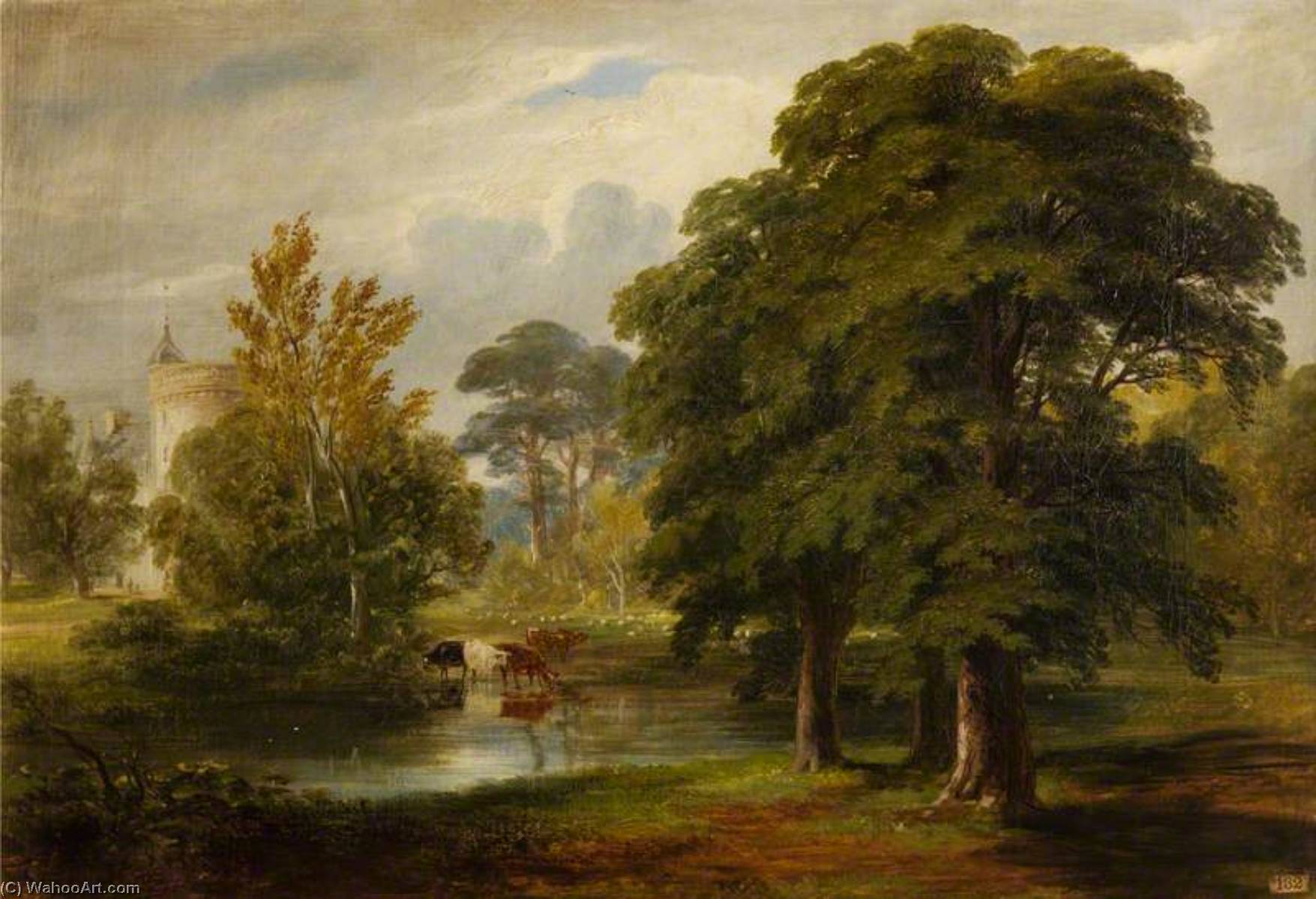 Get Paintings Reproductions Castle Fraser, 1858 by James Giles (1801 ...