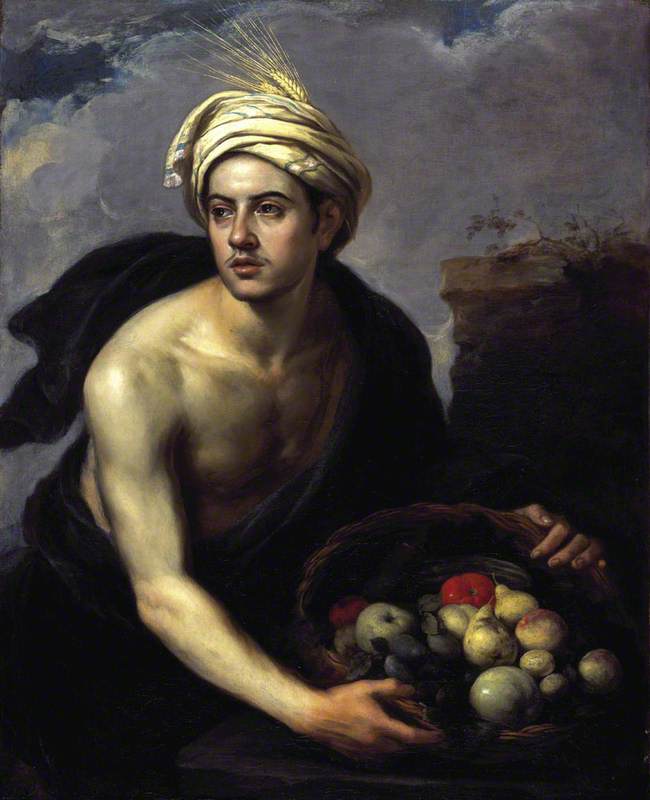 Buy Museum Art Reproductions A Young Man with a Basket of Fruit ...