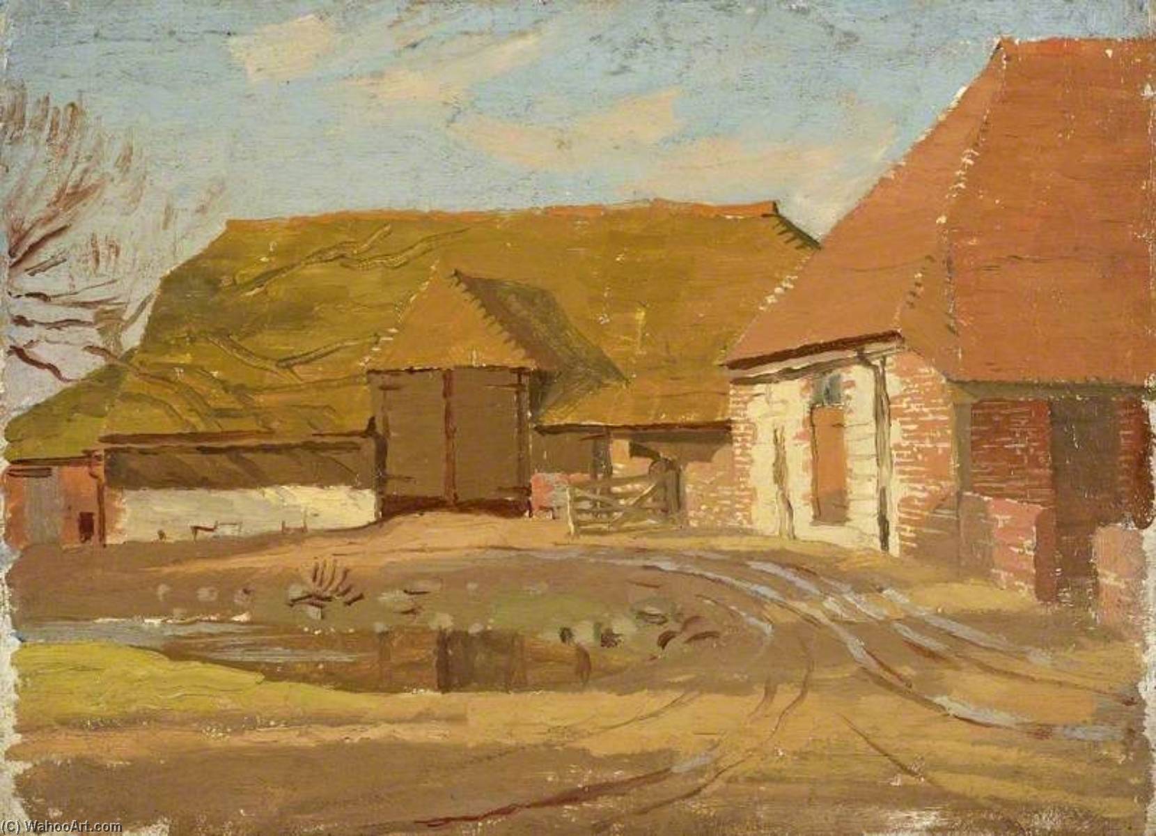 Get Paintings Reproductions Frosty Morning, Hampshire by Allan Gwynne ...