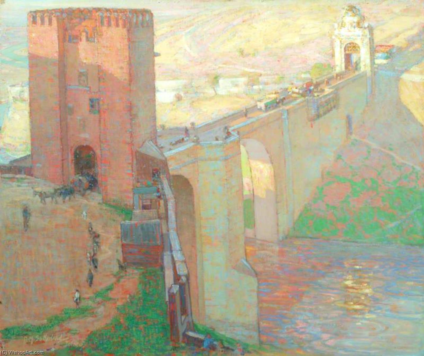 Order Artwork Replica Bridge of Alcántara, Toledo by David Macbeth ...