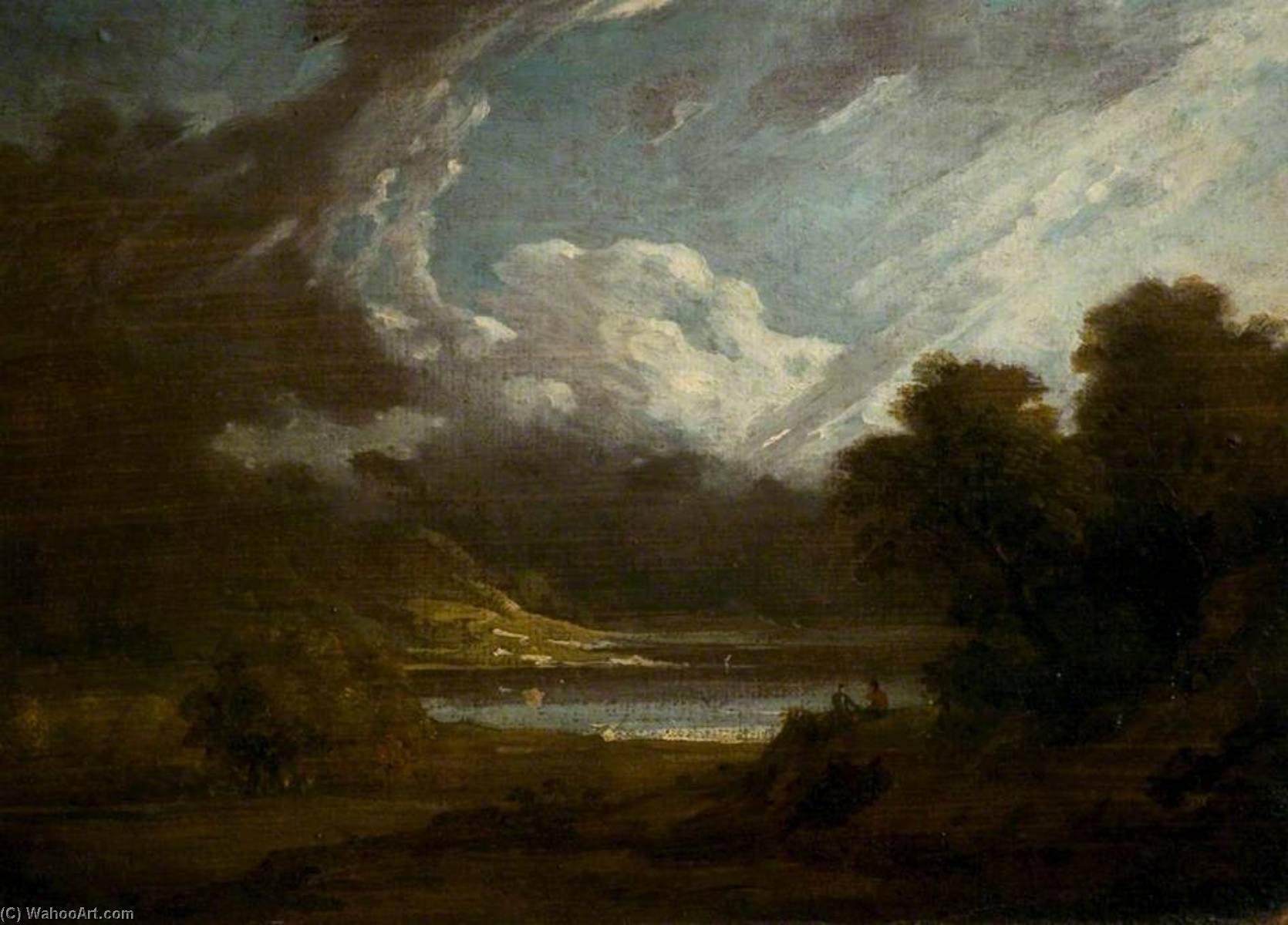 Buy Museum Art Reproductions Derwentwater, Cumberland, 1798 by George ...