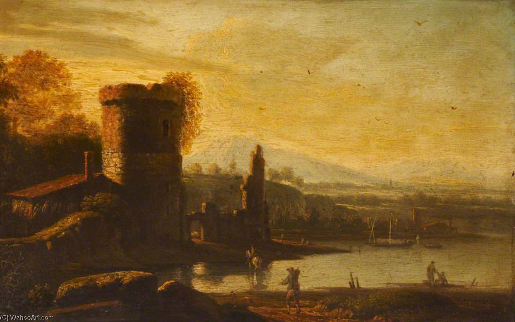 Artwork Replica Classical Landscape by Francesco Zuccarelli (1702-1788 ...