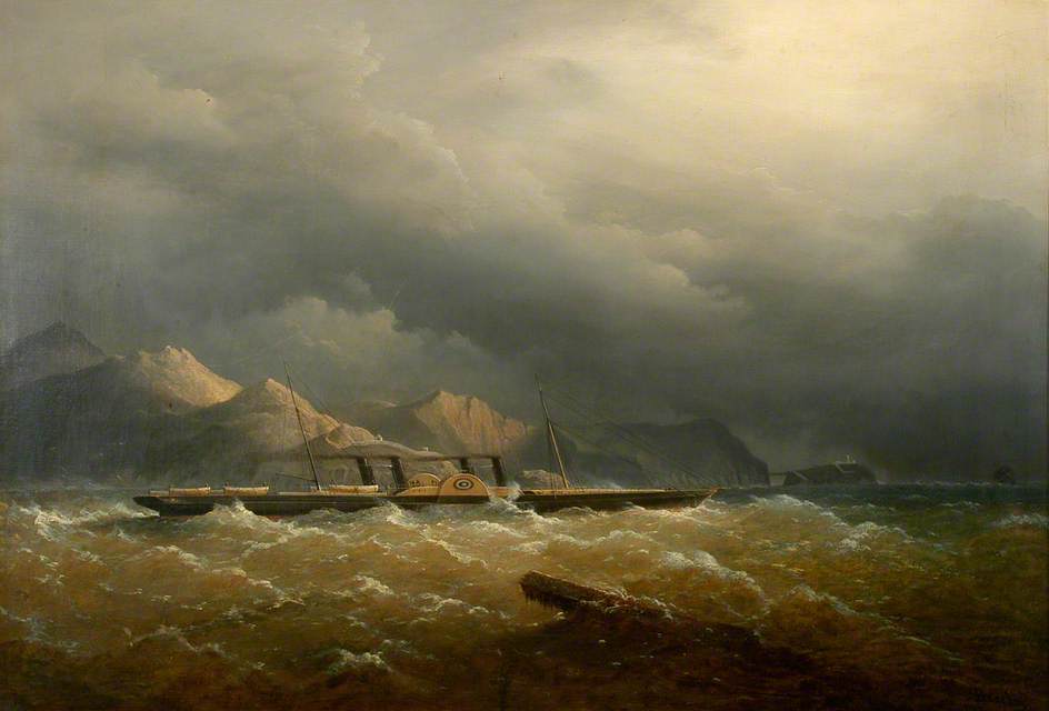 Purchase Oil Painting Replica Paddle Steamer `Leinster` Leaving ...