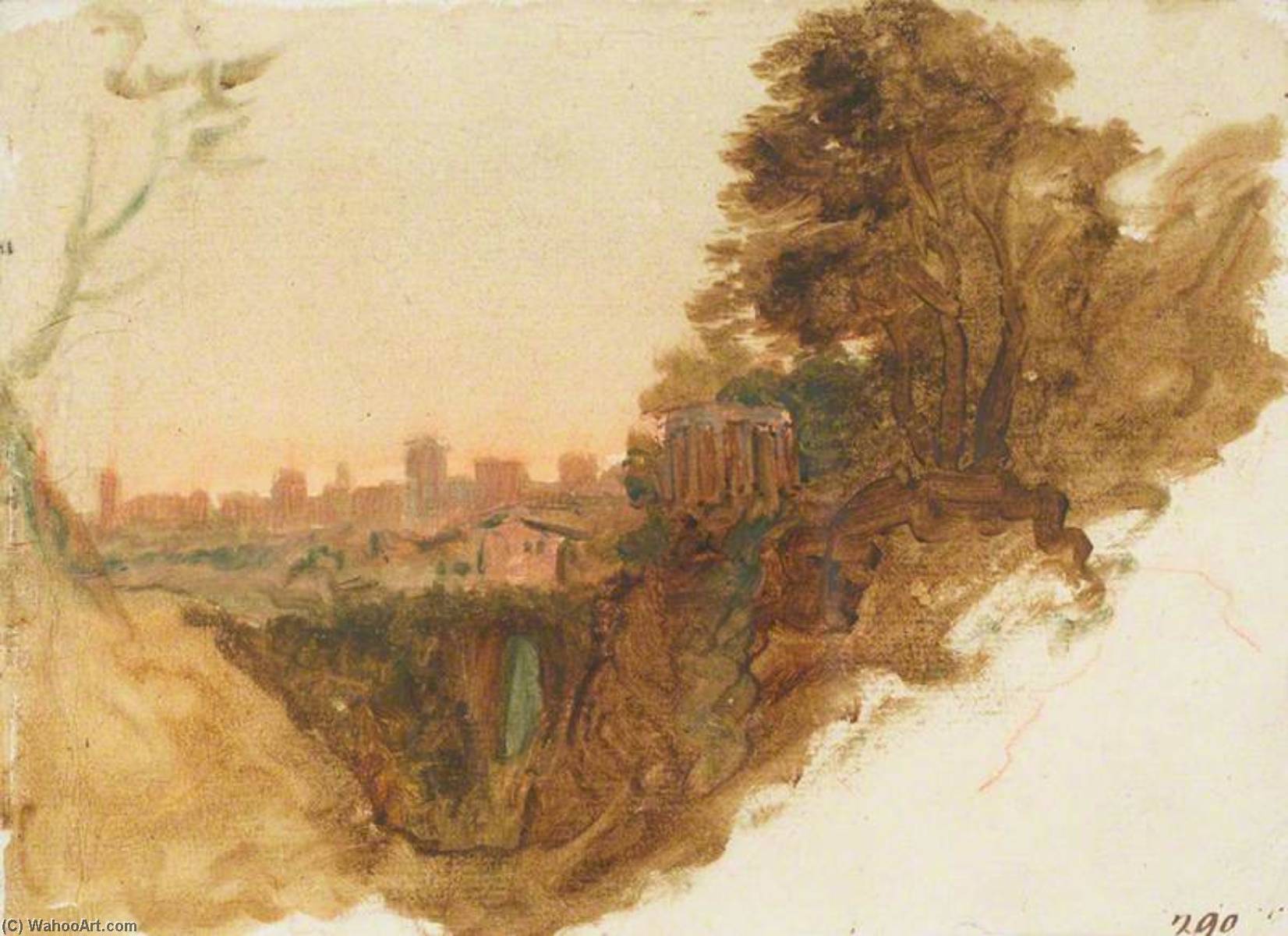 Buy Museum Art Reproductions Temple of the Sibyl at Tivoli by Alexander ...