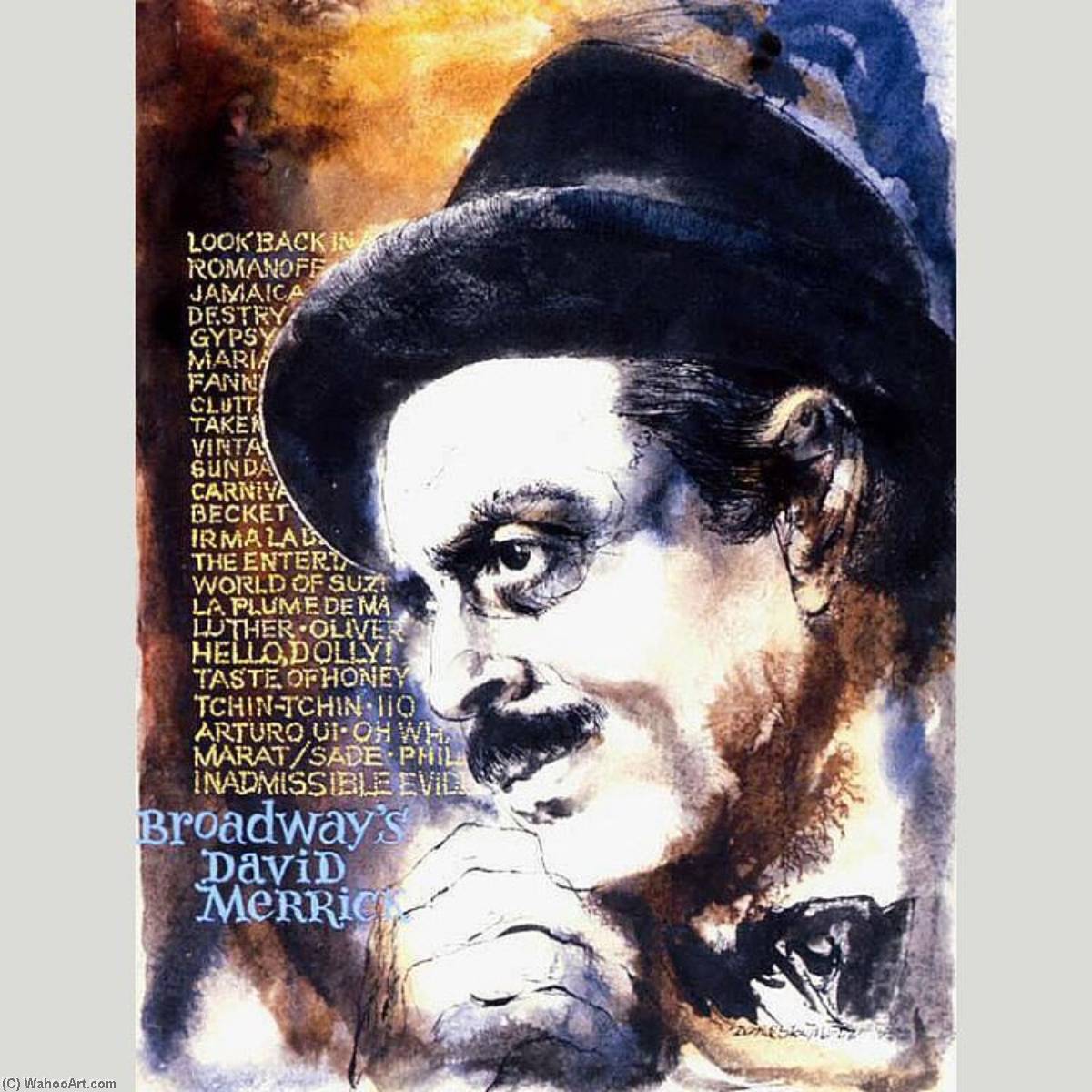 David Merrick, 1966 by David Stone Martin (1913-1992) David Stone ...