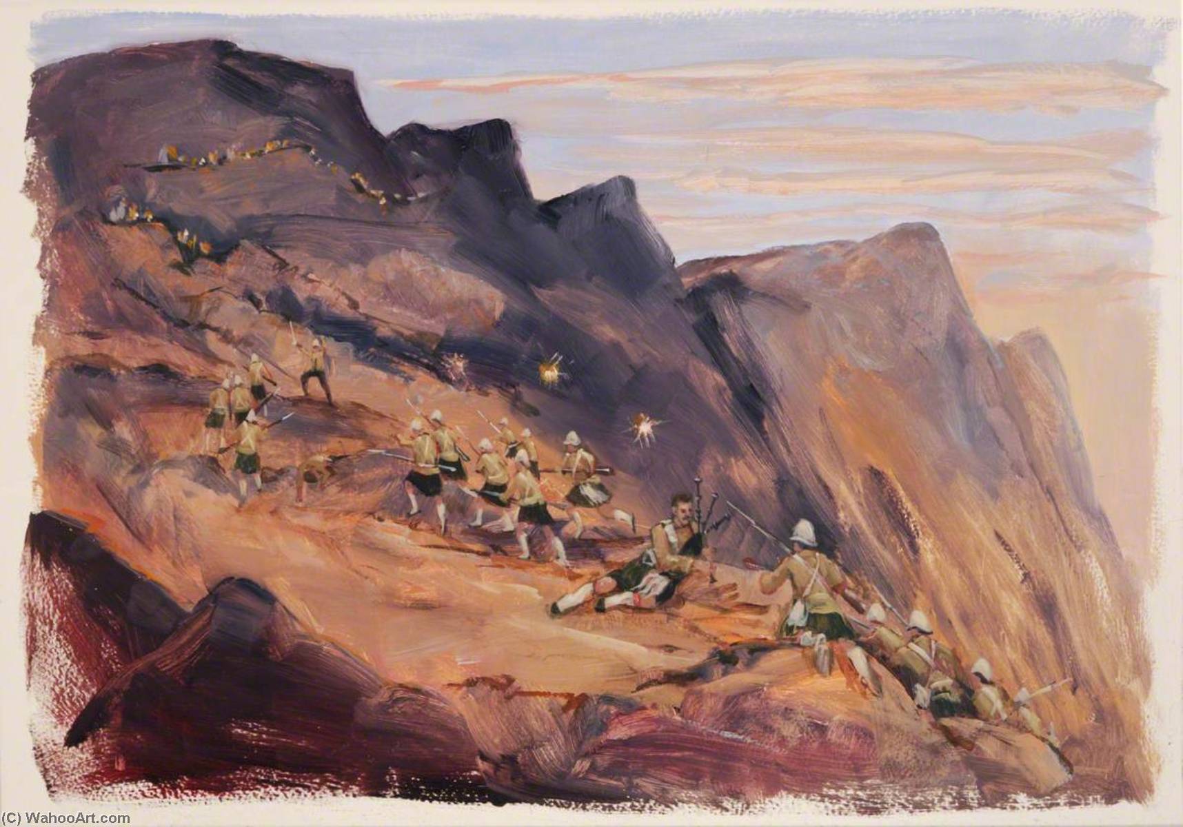 Gordons at Dargai, 1997 by Eric Auld Eric Auld | ArtsDot.com