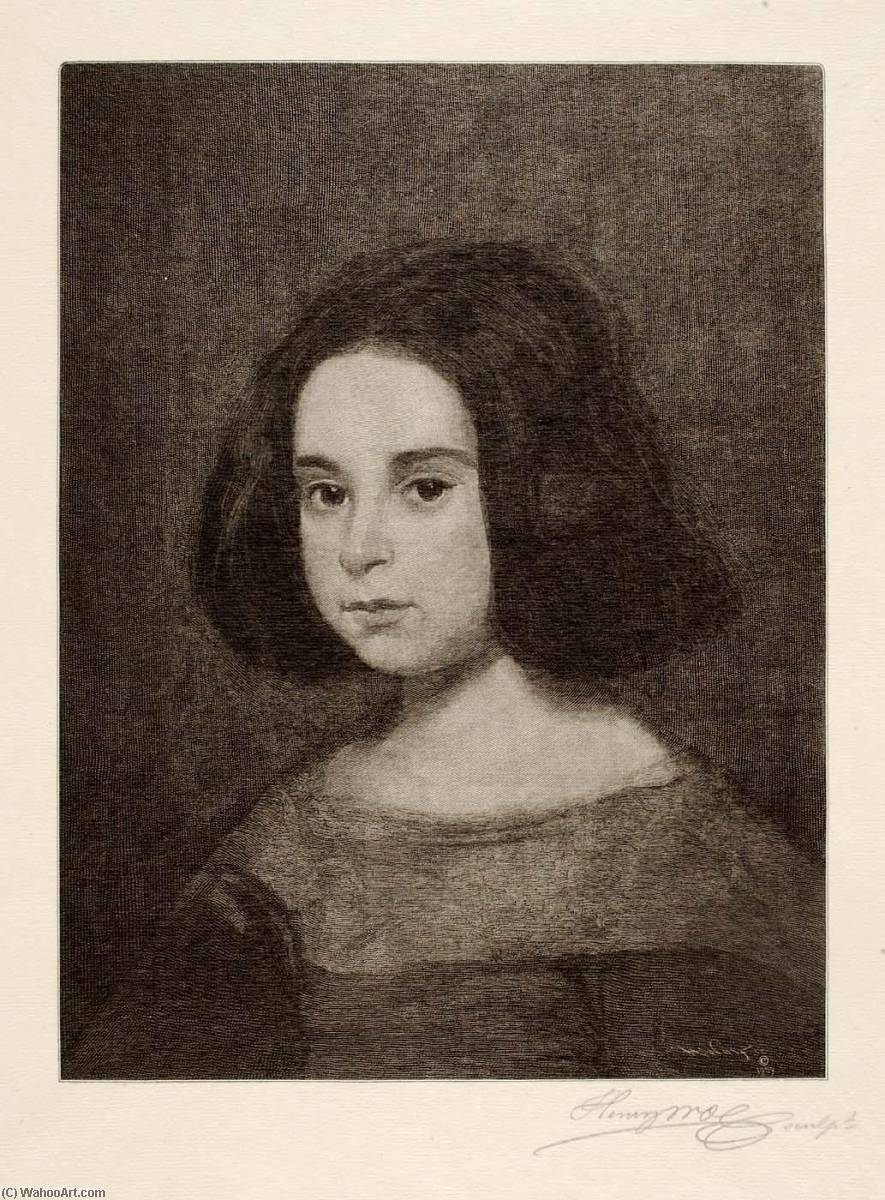 Portrait of a Young Girl, 1909 by Henry Wolf (1925-2005, Austria) Henry ...