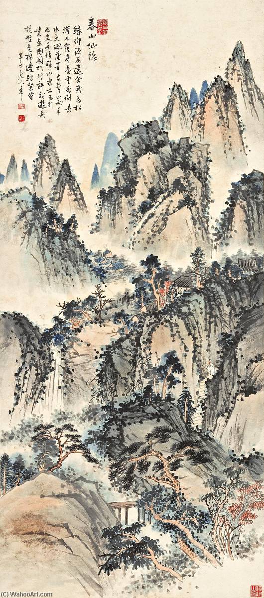 RECLUSE IN THE SPRING MOUNTAINS by Chen Banding Chen Banding | ArtsDot.com