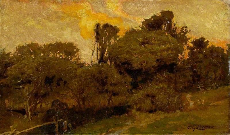 Order Artwork Replica Landscape, Sunset, 1912 by Frederick George ...