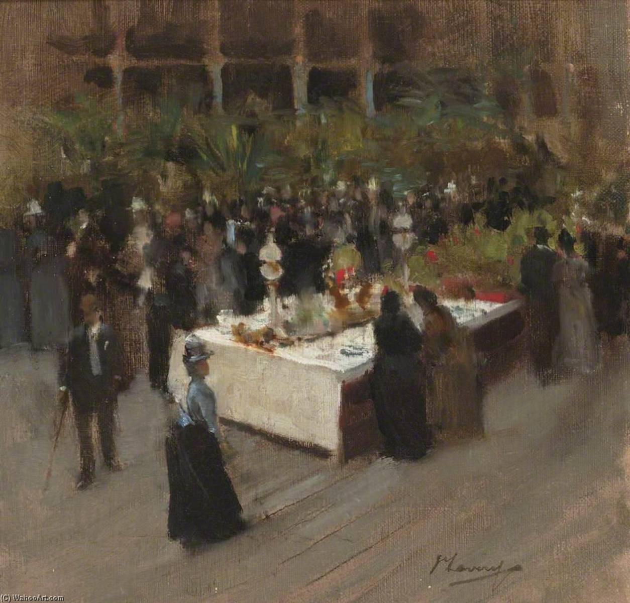 Get Art Reproductions The Flower Show by John Lavery | ArtsDot.com