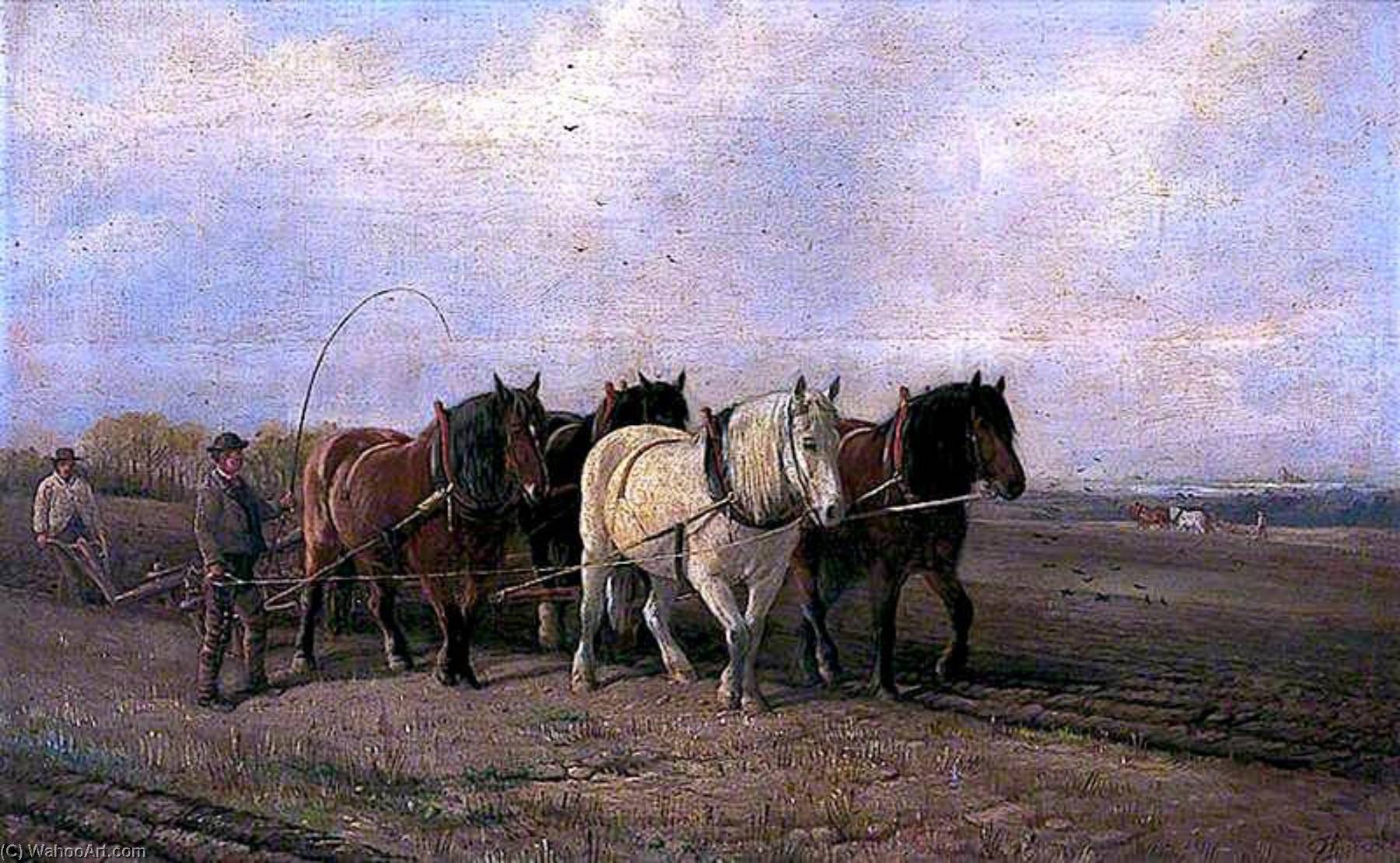 Get Paintings Reproductions The Kentish Plough by John Duval (1815-1892 ...