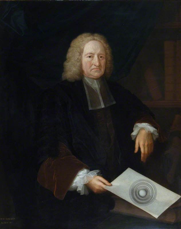 Oil Painting Replica Edmond Halley (1656–1742), 1736 by Michael Dahl ...