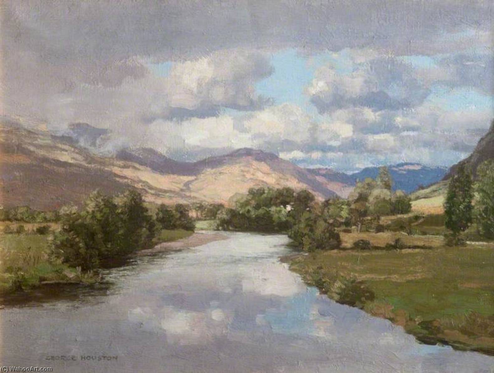 Get Art Reproductions River Landscape by George Houston (1869-1947 ...