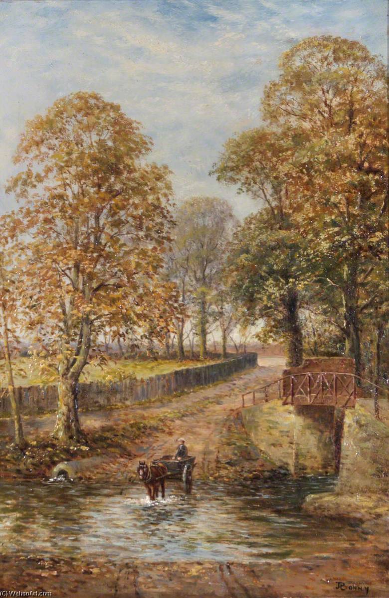 Get Art Reproductions Crossing the Brook near Weir Hall by John Bonny ...