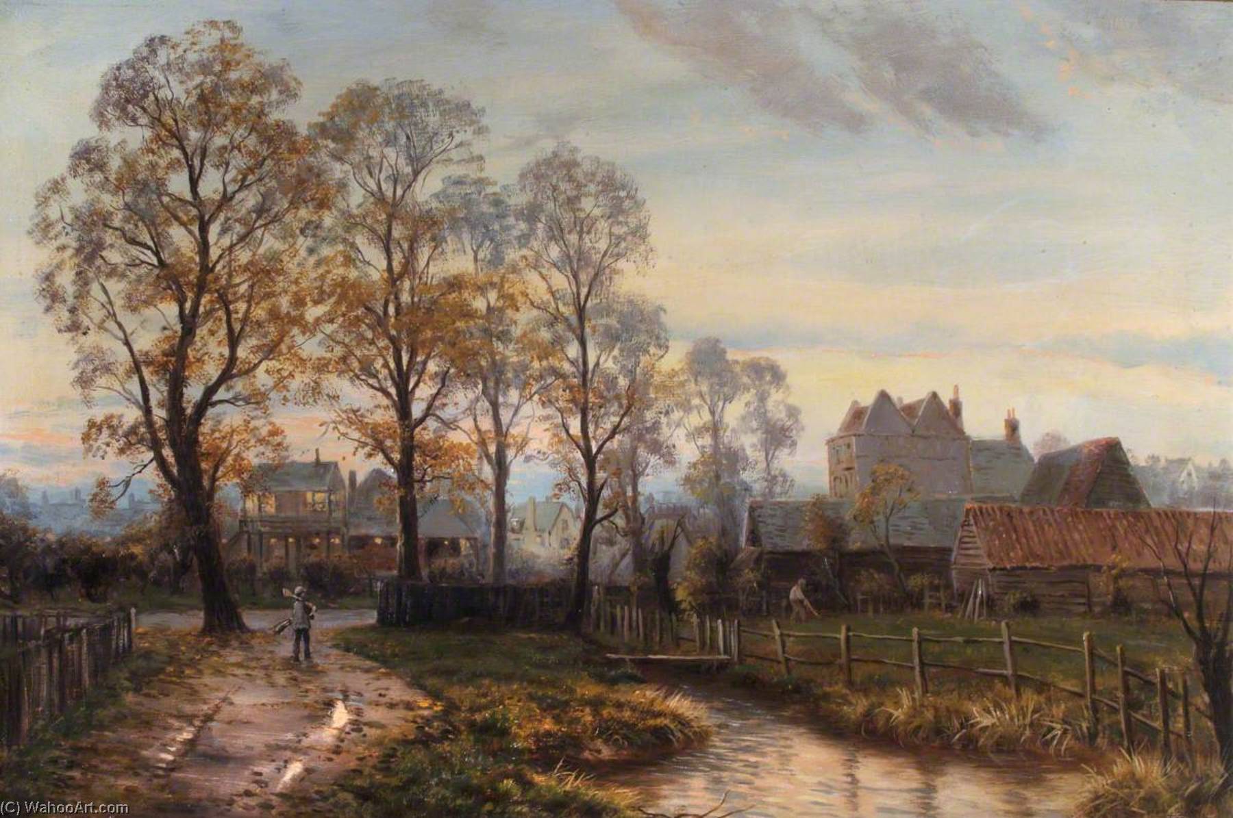 Museum Art Reproductions Asplin`s Farm by John Bonny (1874-1948 ...