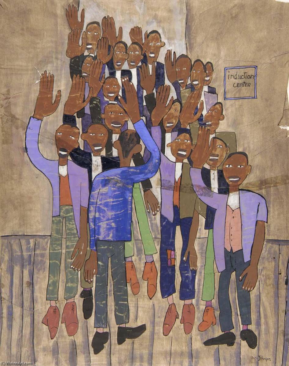 Paintings Reproductions Induction Center, 1942 by William Henry Johnson ...