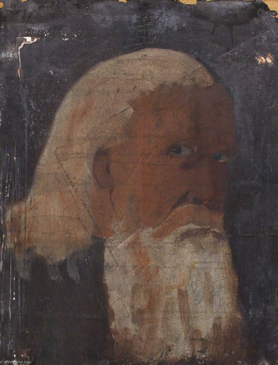 Oil Painting Replica Portrait of an Old Man by Thomas Stuart Smith (1815-1869) | ArtsDot.com