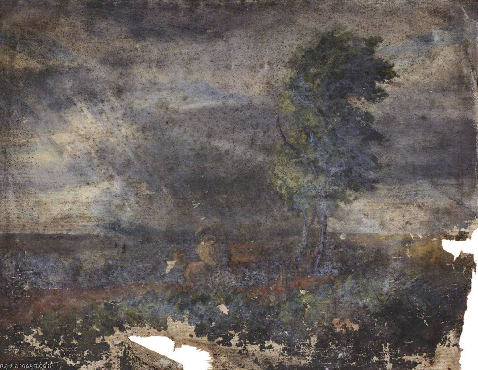 Purchase Oil Painting Replica Trees in a Landscape by Thomas Stuart ...