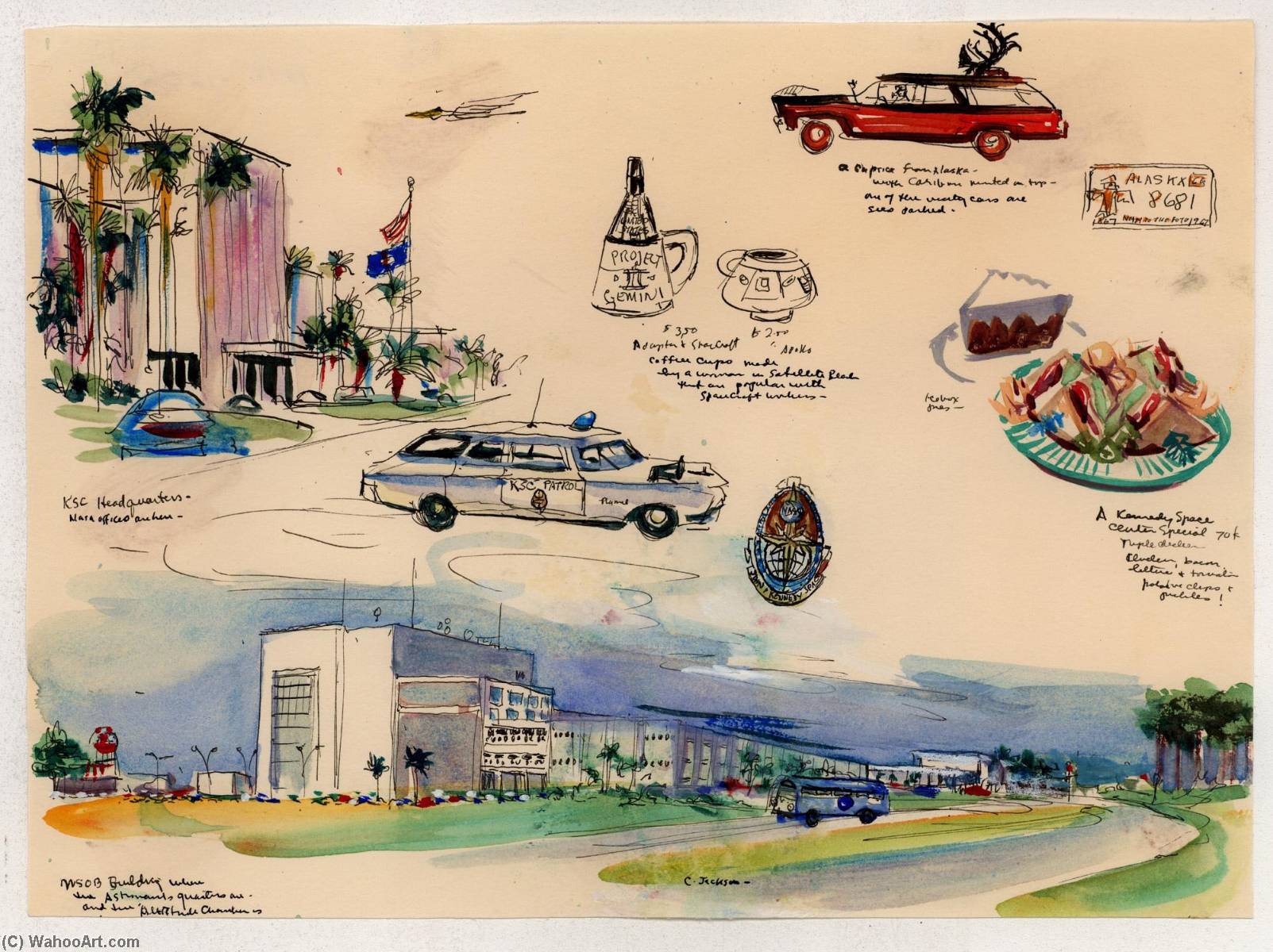 Kennedy Space Center Headquarters by Chrystal Jackson (1923-2016 ...