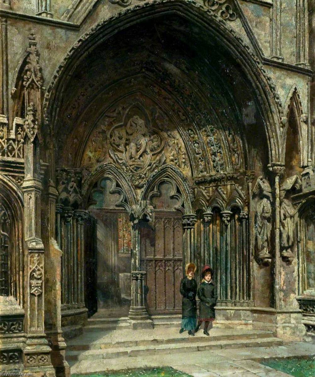 Purchase Oil Painting Replica The Judgement Porch, Lincoln Cathedral ...