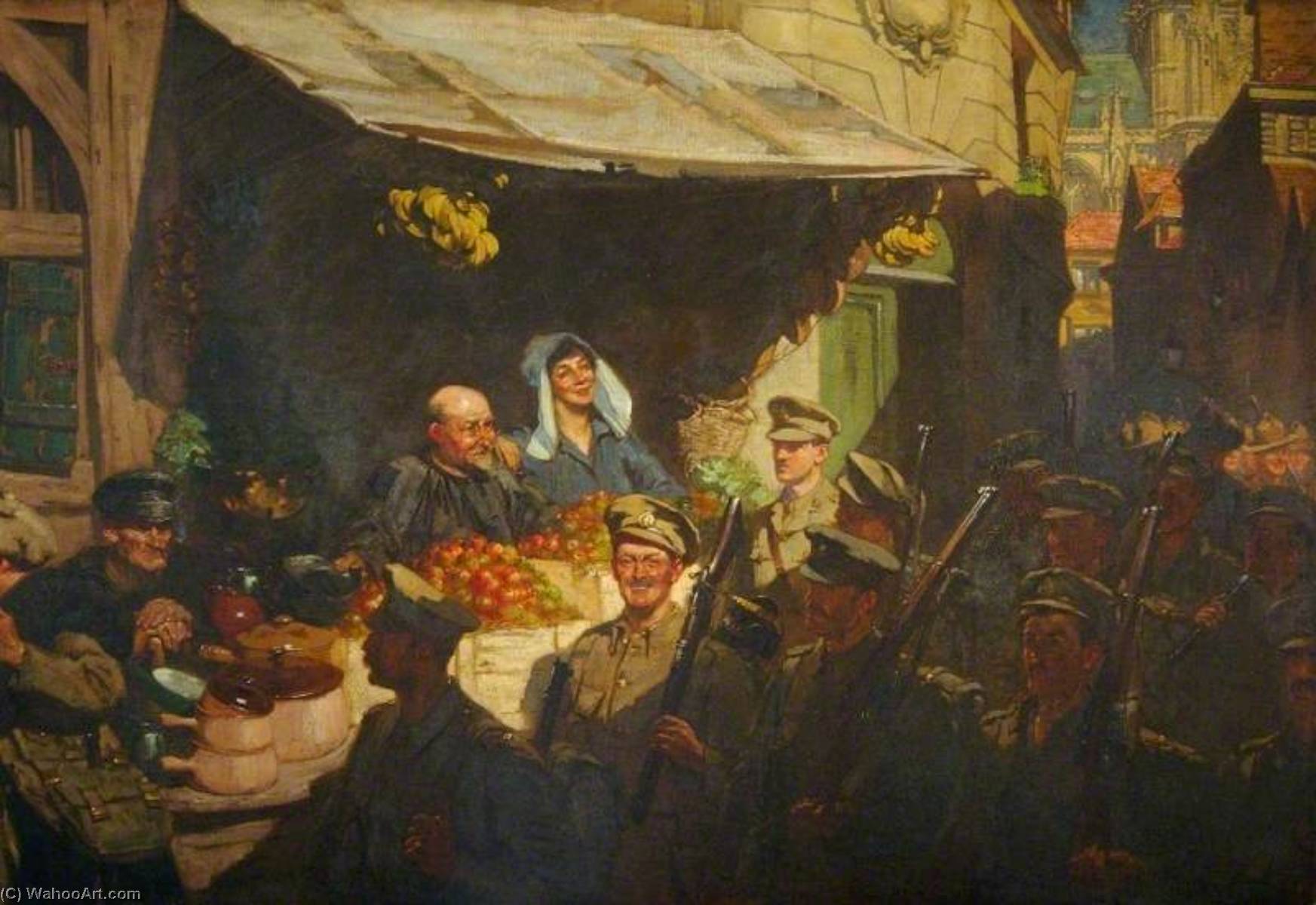 Get Paintings Reproductions The Boys Come Marching Home, 1916 by Fred ...