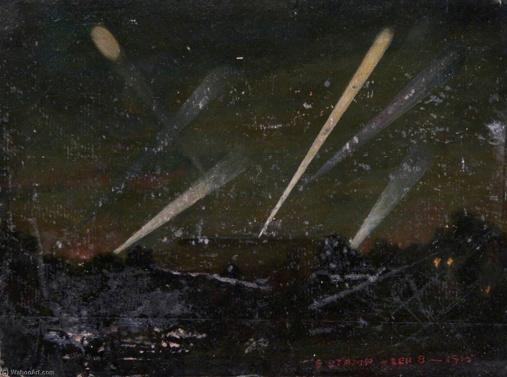 Purchase Oil Painting Replica Searchlights from Parliament Hill, German ...
