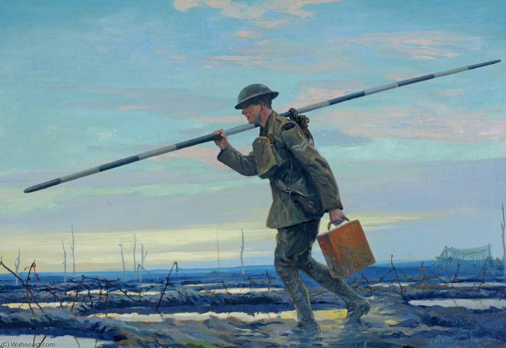 Order Artwork Replica The Visiting Corporal, 1919 by Émile Antoine ...