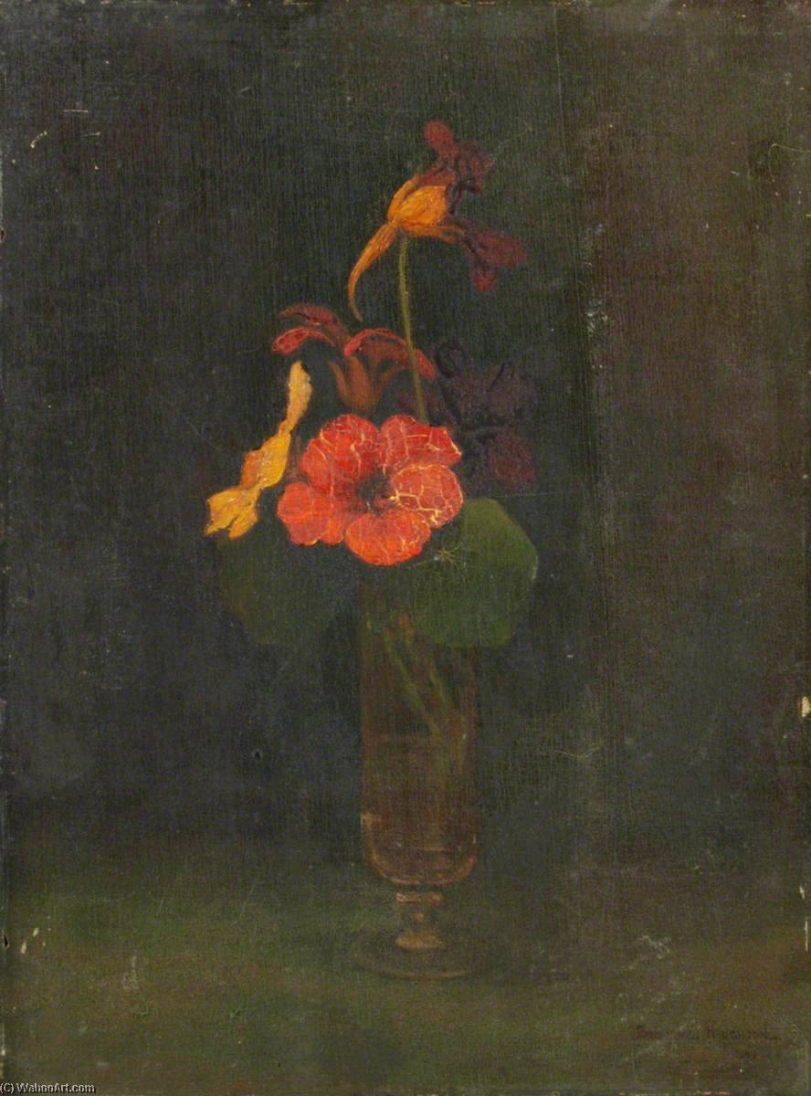 Order Artwork Replica Nasturtiums, 1909 by Benjamin Haughton (1865-1924 ...