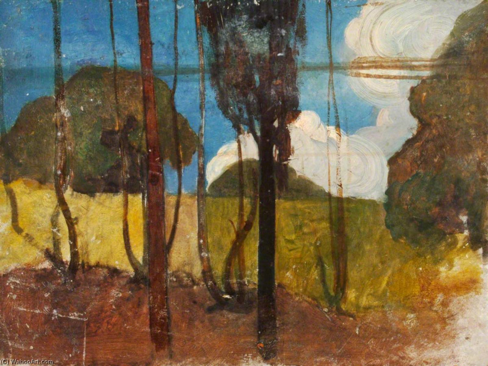 Museum Art Reproductions Tree in Summer by Benjamin Haughton (1865-1924 ...