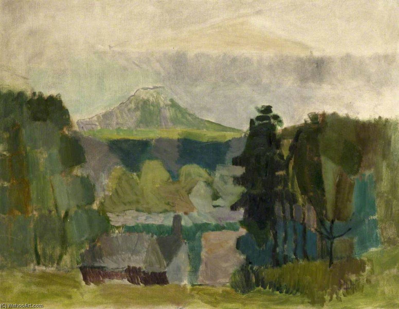 The Eildons from Gledswood by George Douglas Haig (1918-2009) George ...