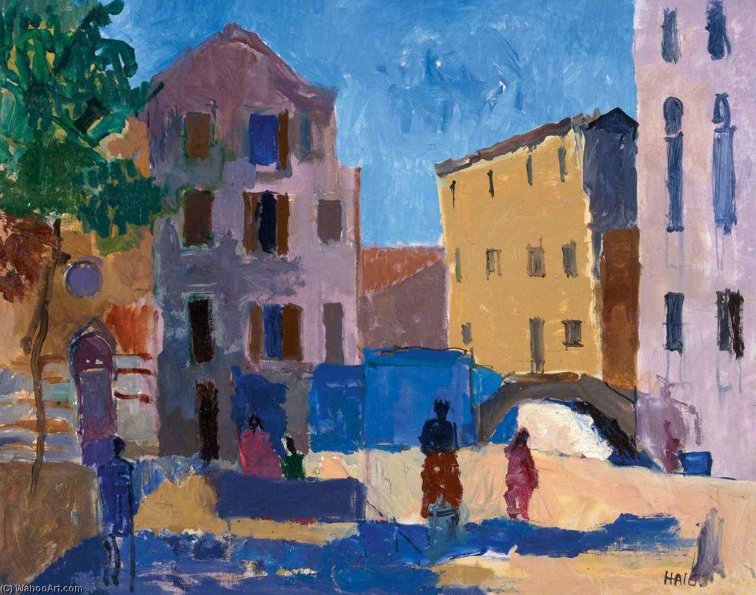 Campo San Vio, Venice by George Douglas Haig (1918-2009) George Douglas ...
