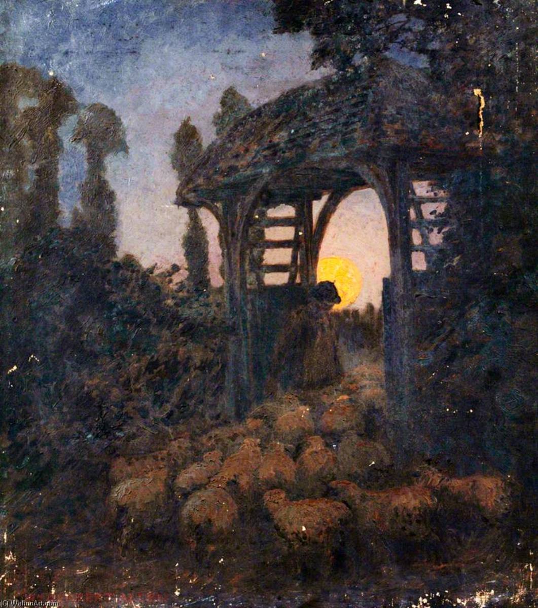 Get Paintings Reproductions The Shepherd Leading His Flock by William ...