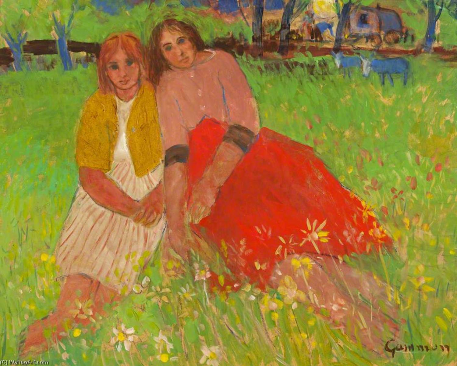 Gypsy Sisters by Reginald Gammon (1921-2005) Reginald Gammon | ArtsDot.com