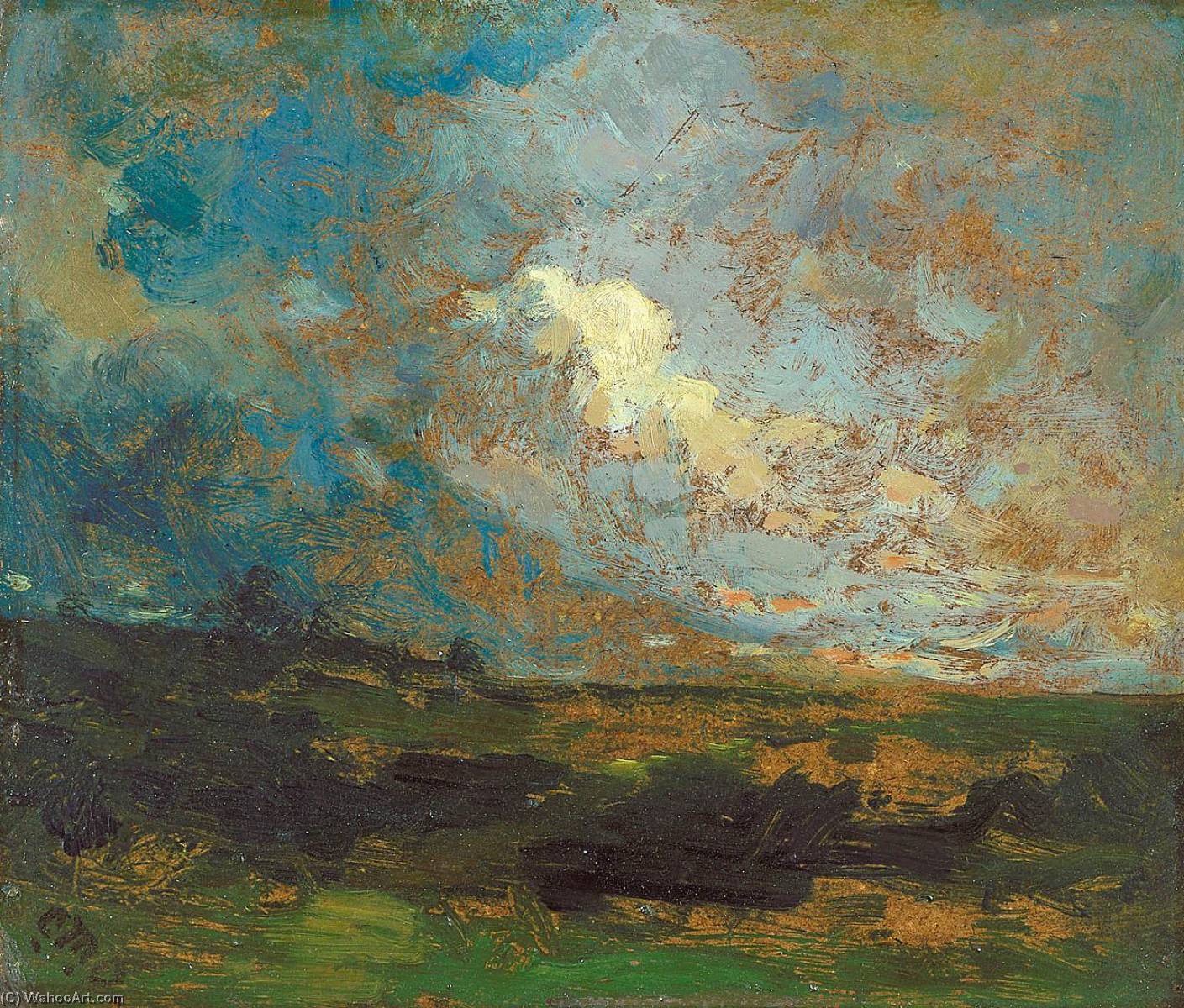 Get Art Reproductions After the Shower, 1887 by Edward Mitchell Bannister (1828-1901, Canada ...