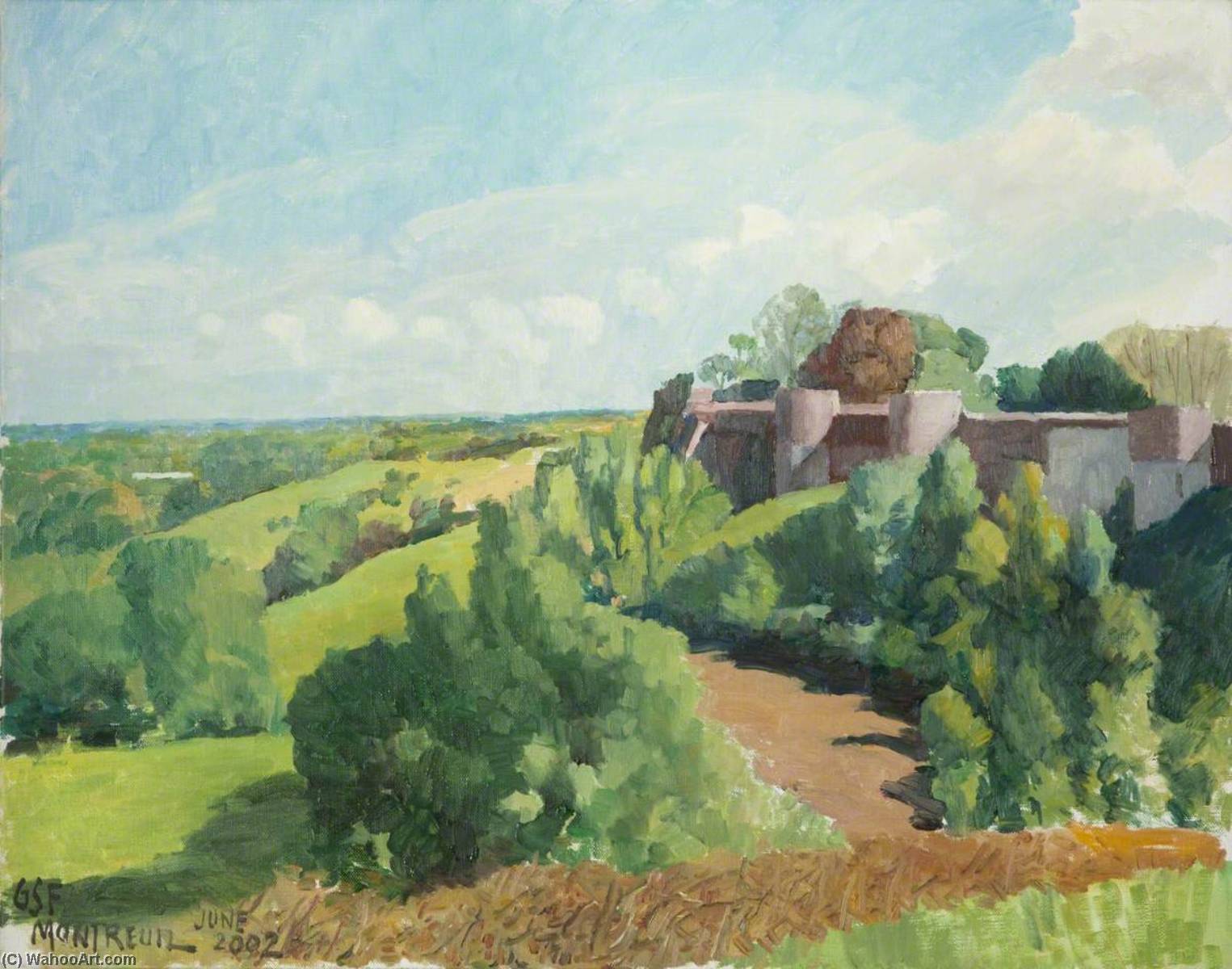 Ramparts, Montreuil, 2002 by Geoffrey Scowcroft Fletcher (1923-2004 ...