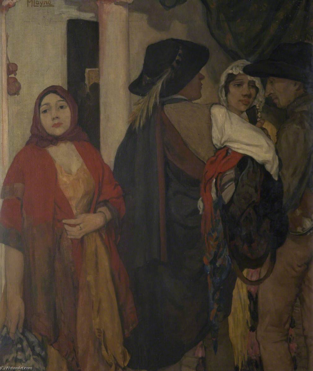 Art Reproductions Strolling Players by Mabel Frances Layng (1881-1937 ...