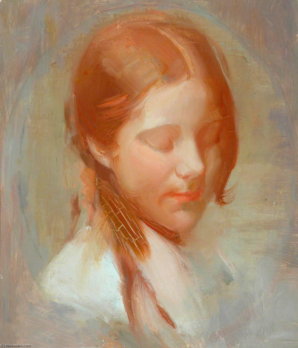 Museum Art Reproductions Head of a Girl by James Torrance (1859-1916 ...