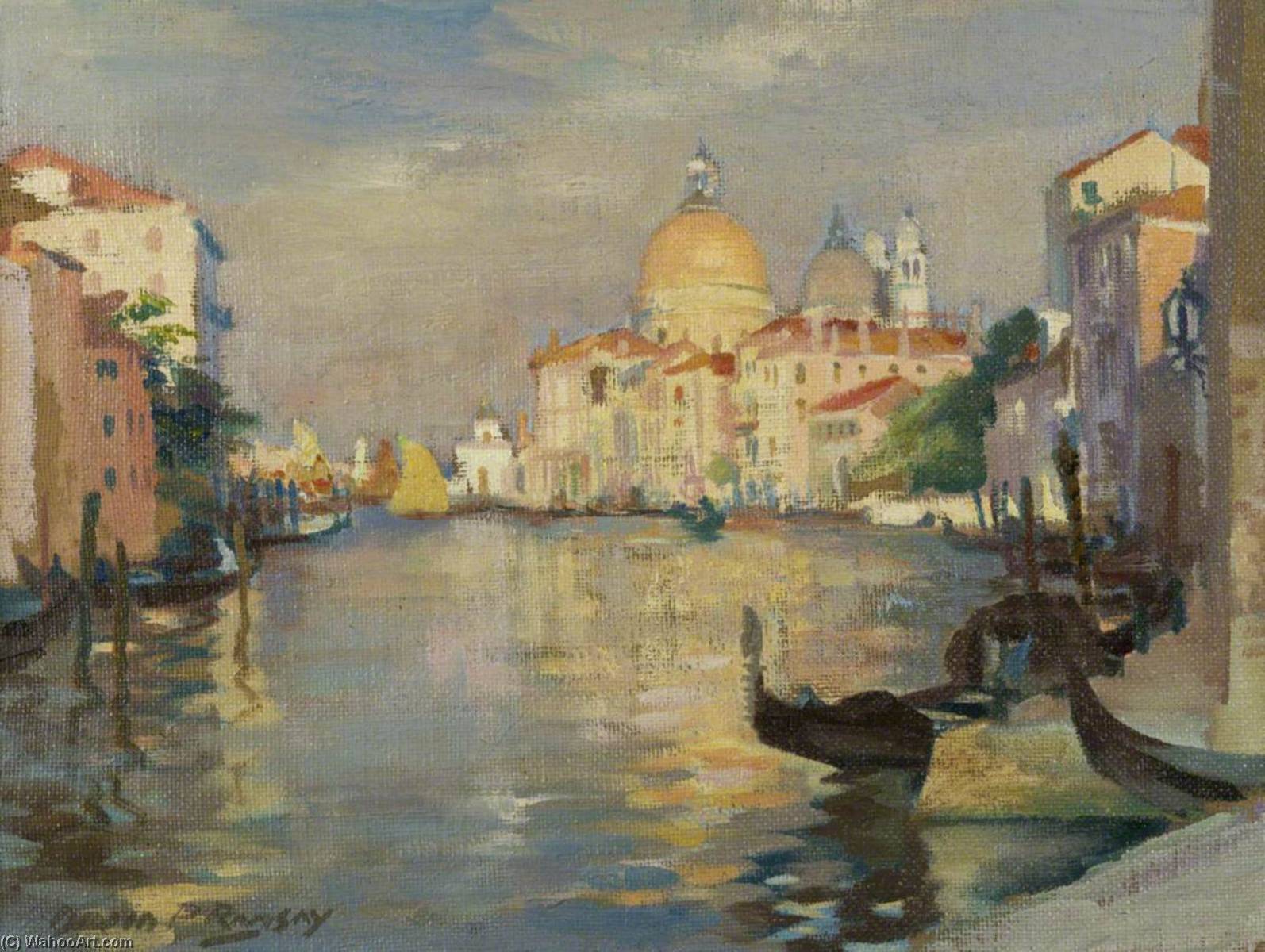 Art Reproductions A Venetian Canal, 1923 by David Prophet Ramsay (1888 ...