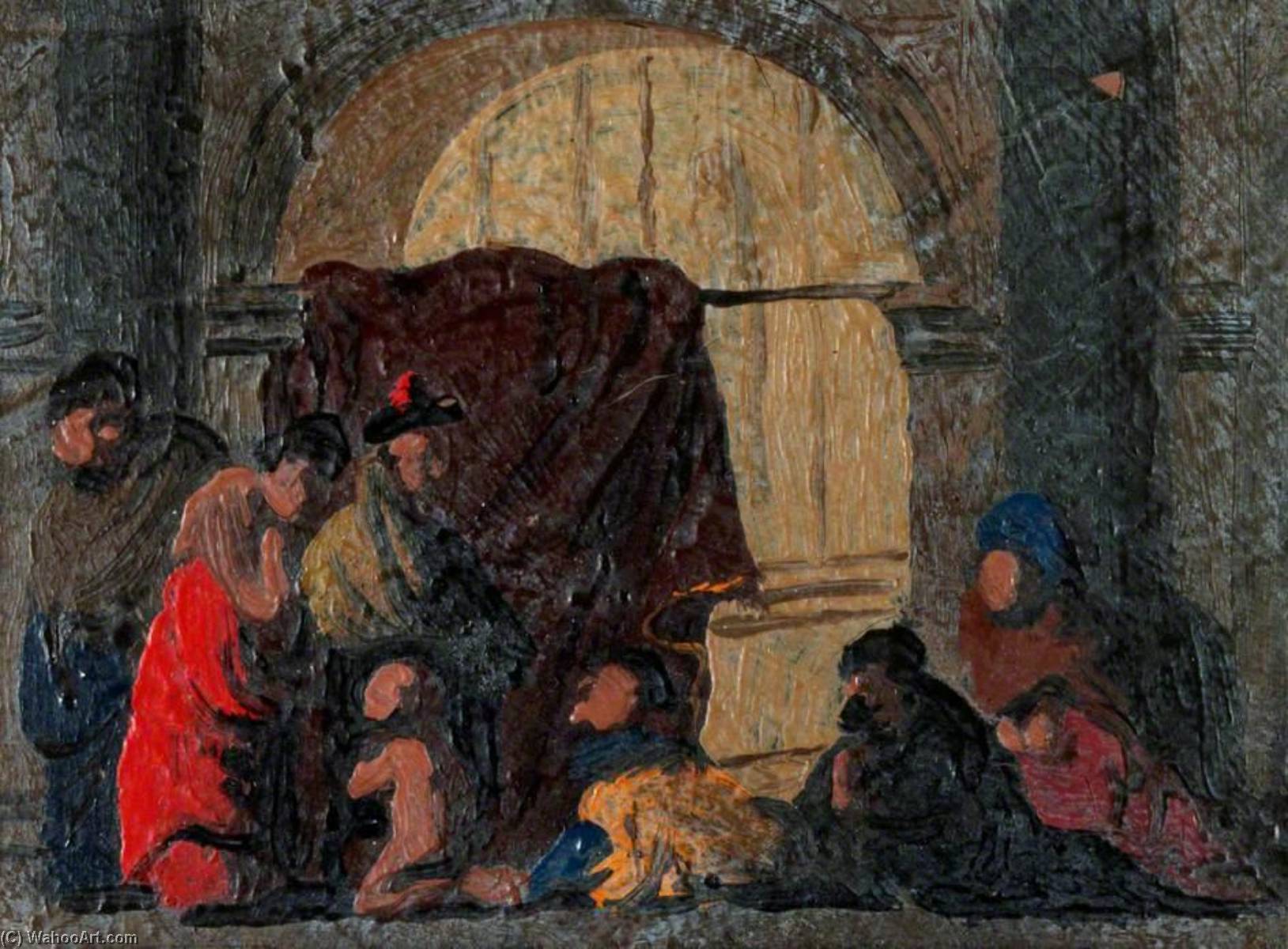 Order Artwork Replica Figure Group in an Arch (sketch) by Benjamin West ...