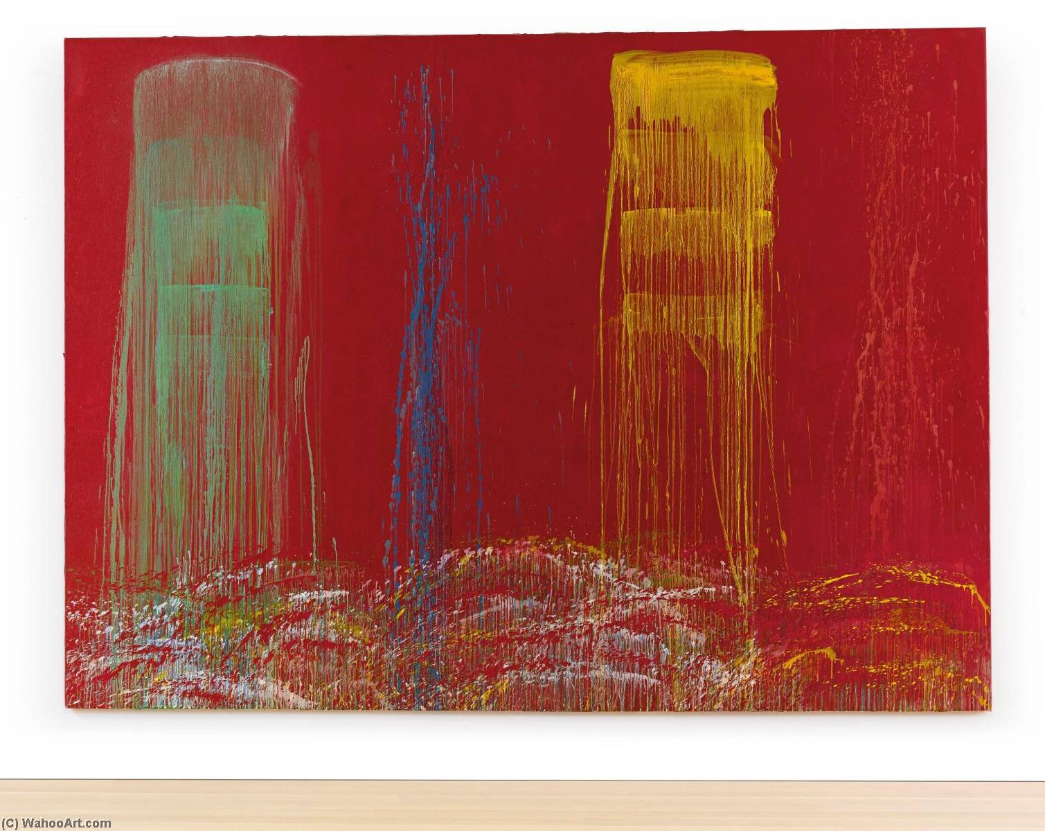 Likity Split Waterfall by Pat Steir Pat Steir | ArtsDot.com