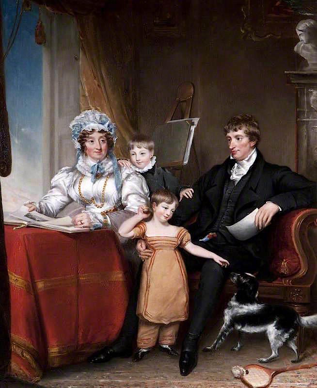 Francis Johnston, His Wife and Two Nephews, 1827 by Martin Cregan ...