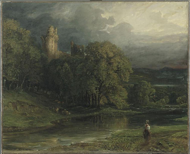 Buy Museum Art Reproductions EFFET DU SOIR by Paul Huet (1803-1869 ...