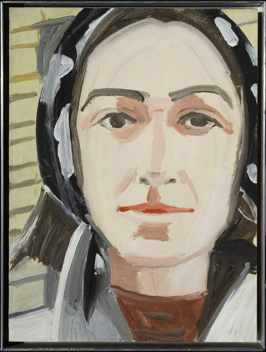Study for a Portrait, 1965 by Alex Katz Alex Katz | ArtsDot.com