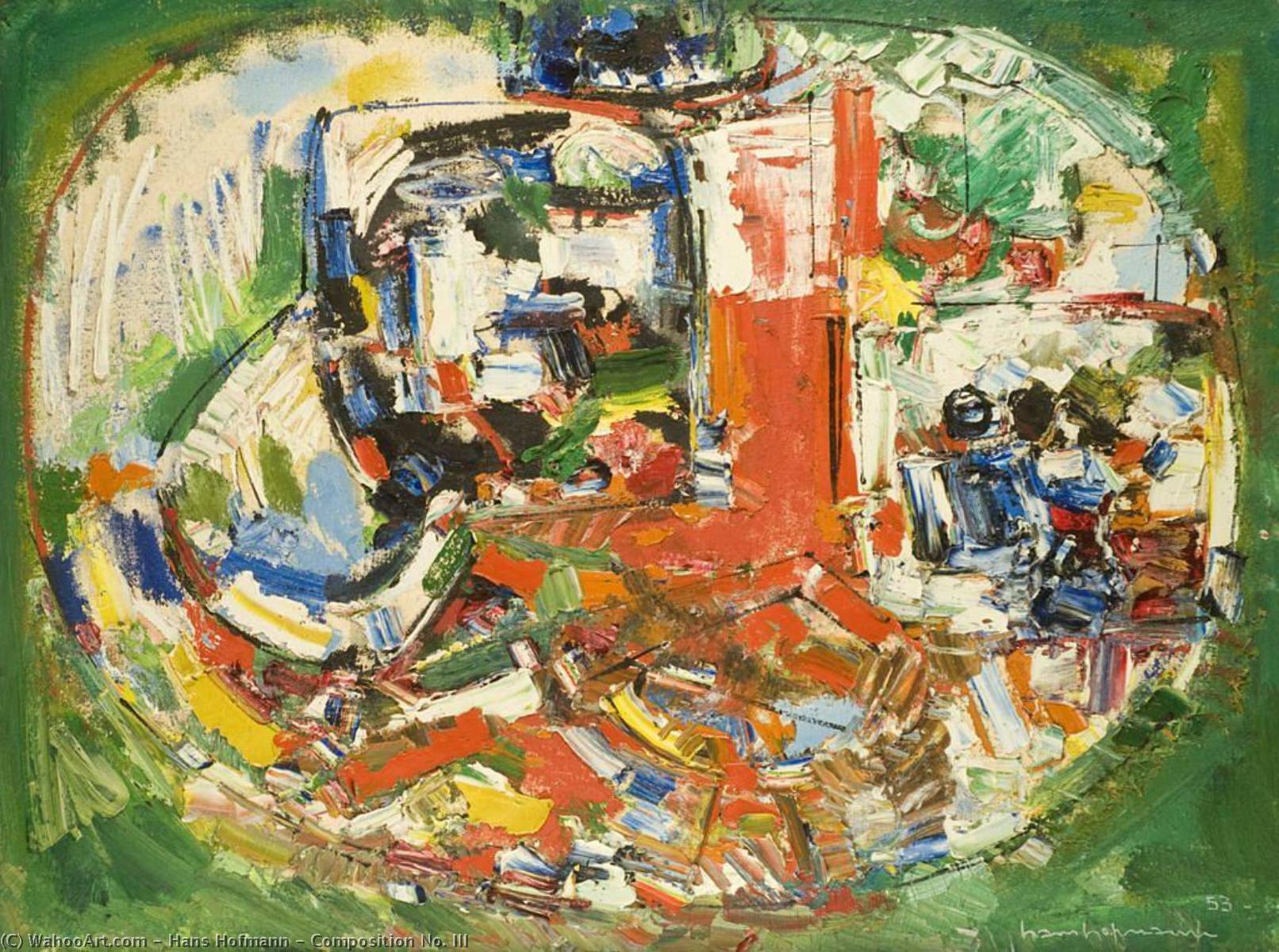 Artwork Replica Composition No. III, 1953 by Hans Hofmann (Inspired By ...